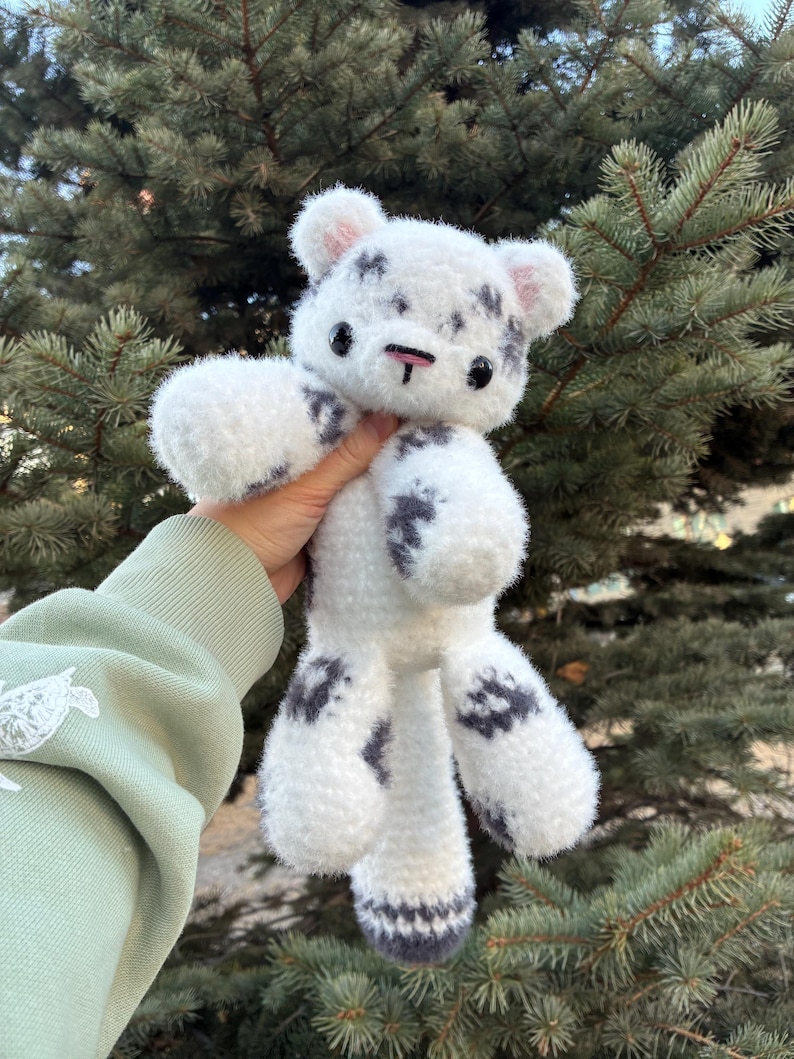 Snuggly Snow Leopard *PATTERN* - Etsy