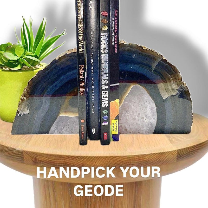 Bookshelf Geode - Etsy