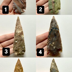 4" Jasper Arrowhead: Hand Knapped Crystal Carving - Etsy