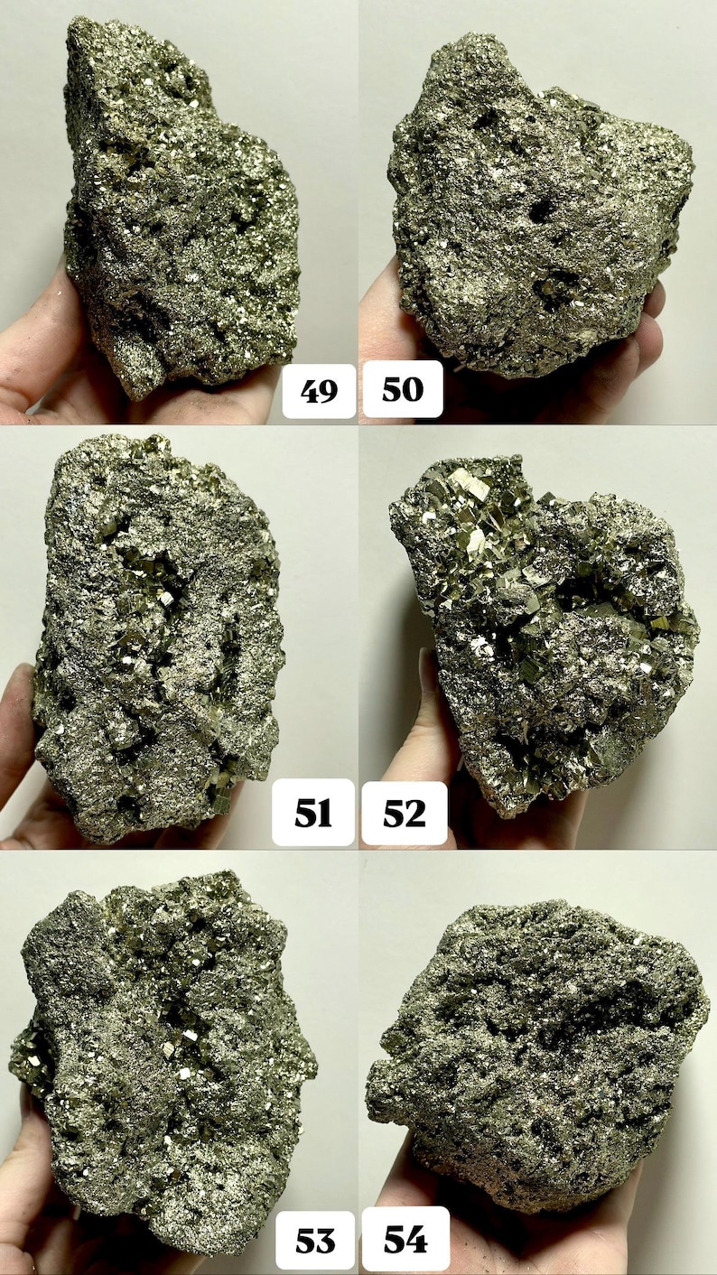 Natural Rough Pyrite Chunks | Sparkling ‘fool’s Gold’ Mineral Specimens ...