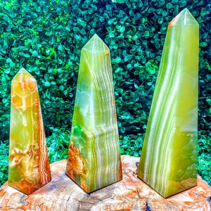 Green Onyx Marbled Towers | Polished Green Onyx Towers | Huge Onyx ...