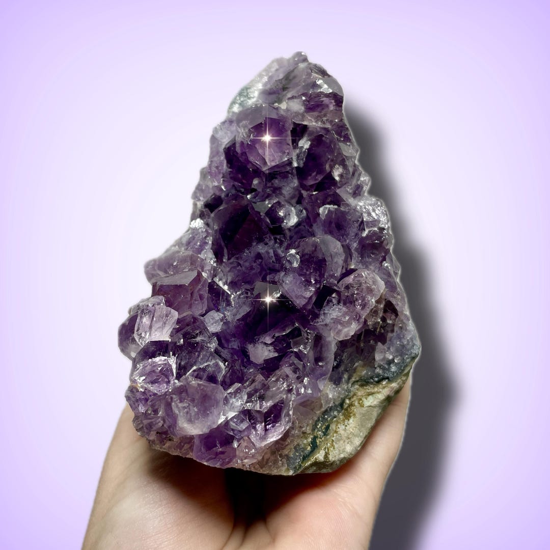 Mini Amethyst Cut Base B Grade | Raw Amethyst Crystal Cluster ...