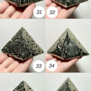 Natural Pyrite Cluster Pyramids | Pick Your Piece | Healing Stone ...