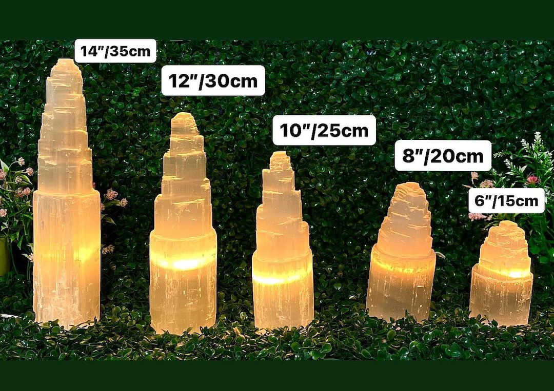 Natural Selenite Crystal Lamps | High Quality Selenite Lamps | Carved ...
