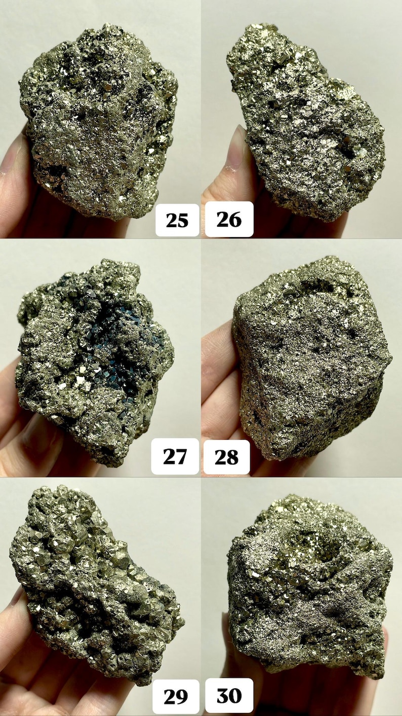 Natural Rough Pyrite Chunks | Sparkling ‘fool’s Gold’ Mineral Specimens ...
