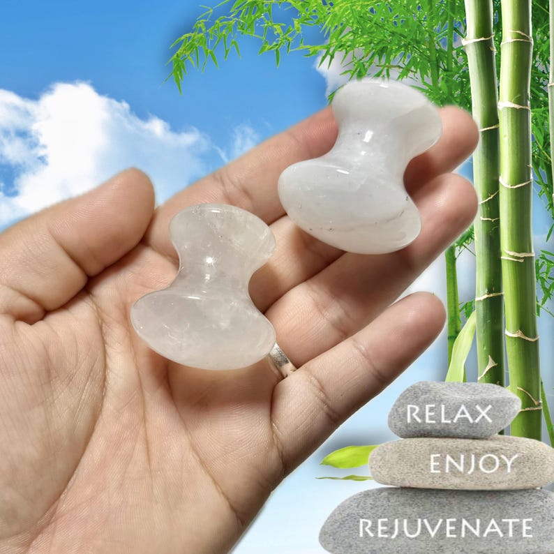 Natural Rose Quartz Crystal Face Massagers - Etsy