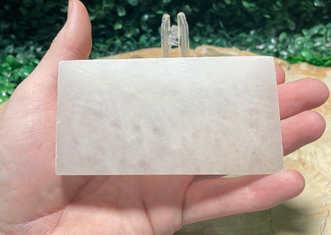 4'' Rectangle Selenite Thick Slab, Selenite Charging Plate - Etsy