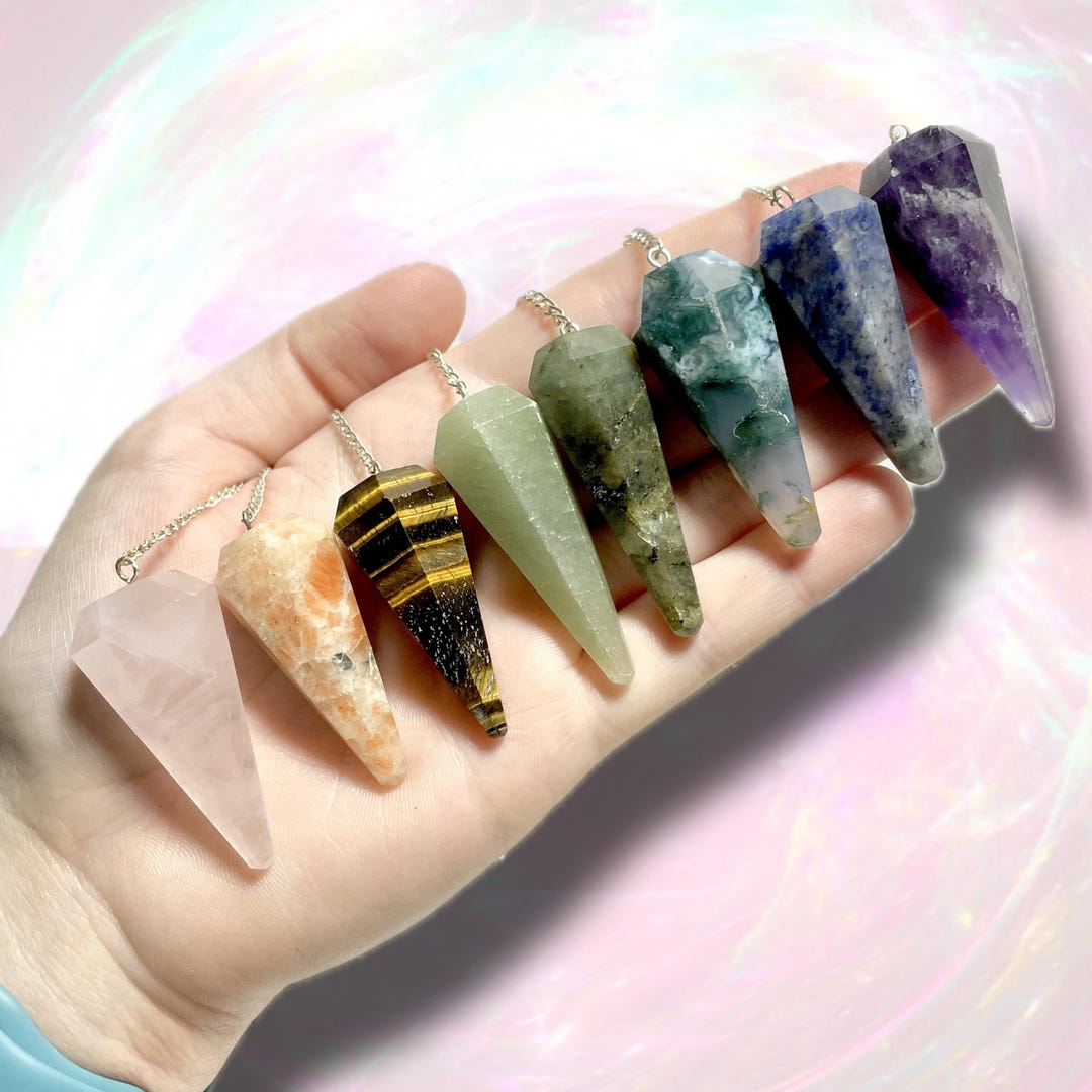 Polished Crystal Pendulums | Healing Pendant Divination | Dowsing ...