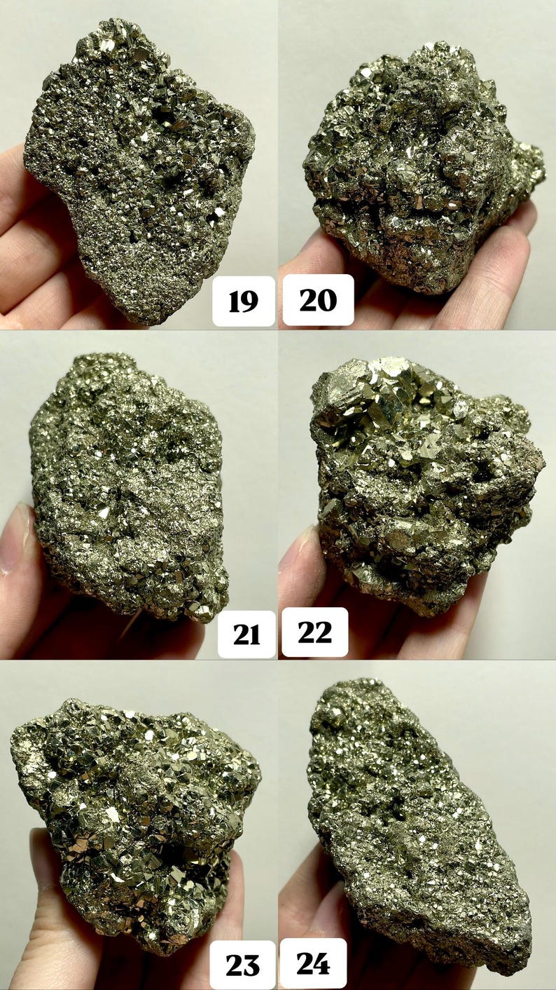 Natural Rough Pyrite Chunks | Sparkling ‘fool’s Gold’ Mineral Specimens ...