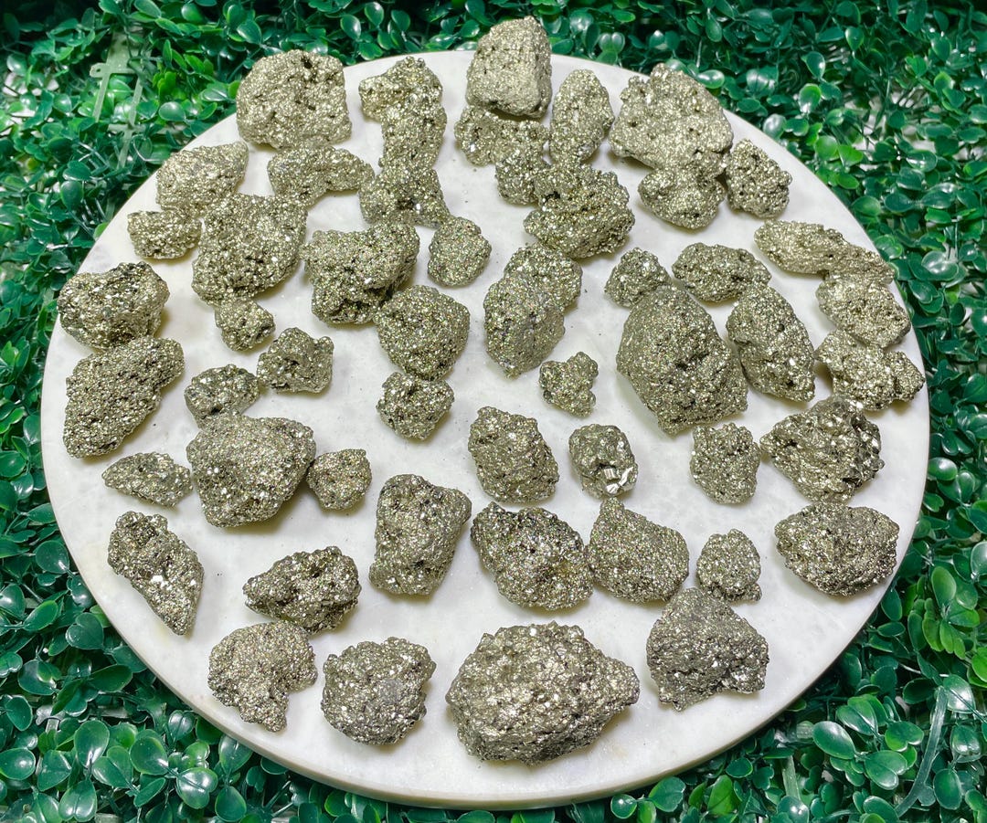 Raw Pyrite Clusters | Natural Crystal for Wealth and Abundance | Solar ...
