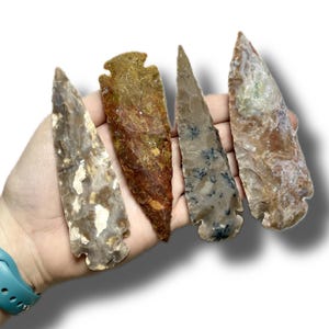 4" Jasper Arrowhead: Hand Knapped Crystal Carving - Etsy