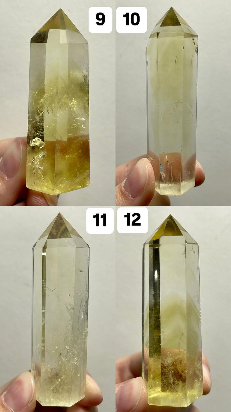 Heat Treated Citrine Crystal Point | Golden Energy Tower | Rainbow ...