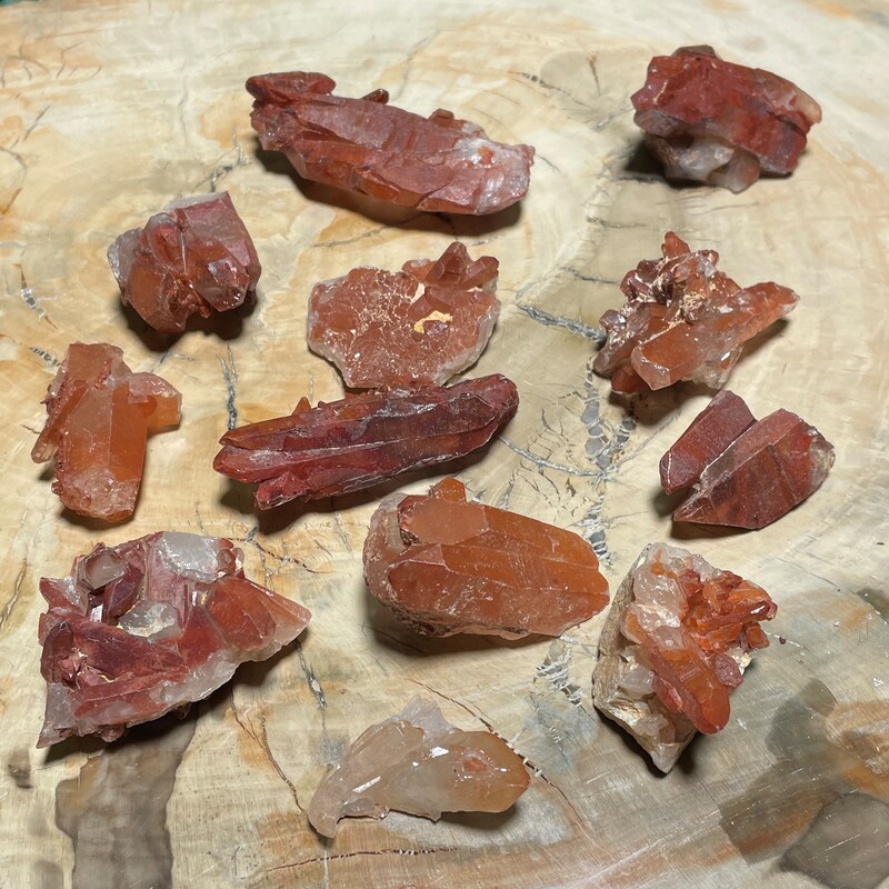 Raw Red Quartz - Etsy