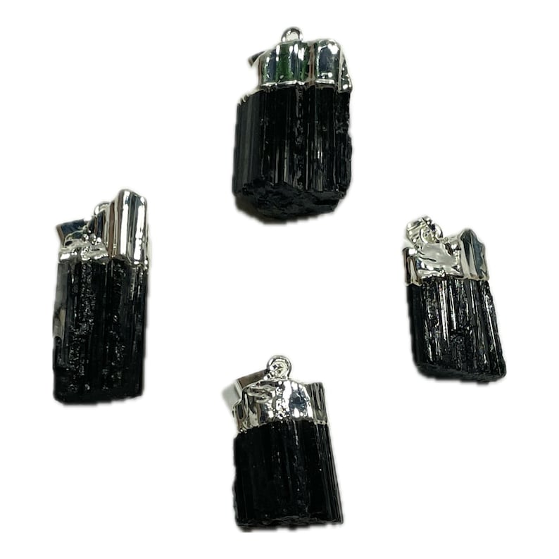 Natural Gemstone Silver Electroplated Pendants, Citrine Point, Amethyst ...