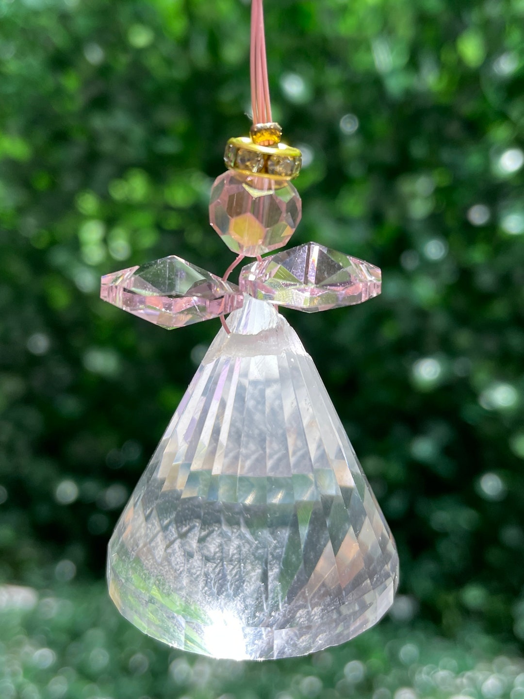 Glass Angel Sun Catchers | Crystal Hanging Reflector | Angel Glass ...