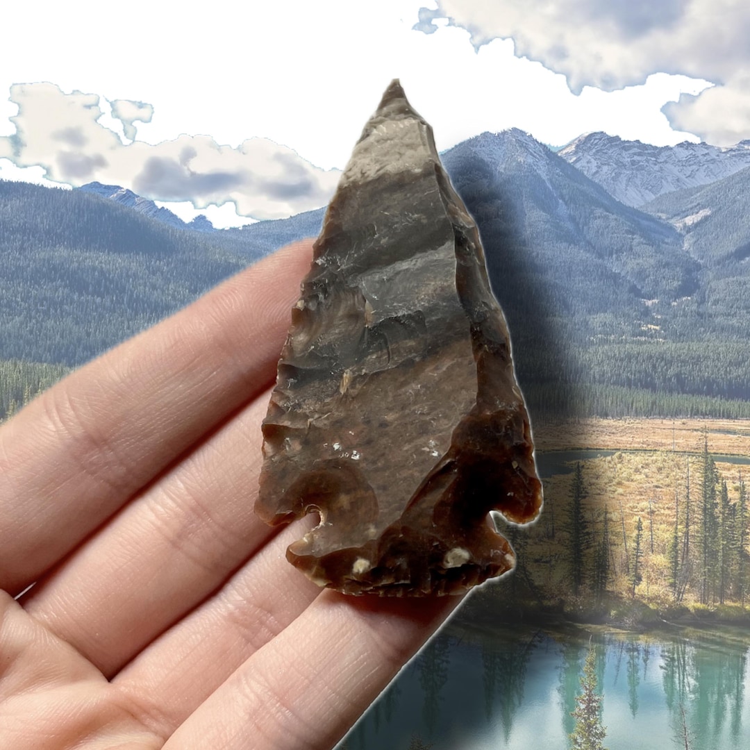 2'' Jasper Arrowheads | Hand-knapped Stone Point | Crystal Arrowhead ...