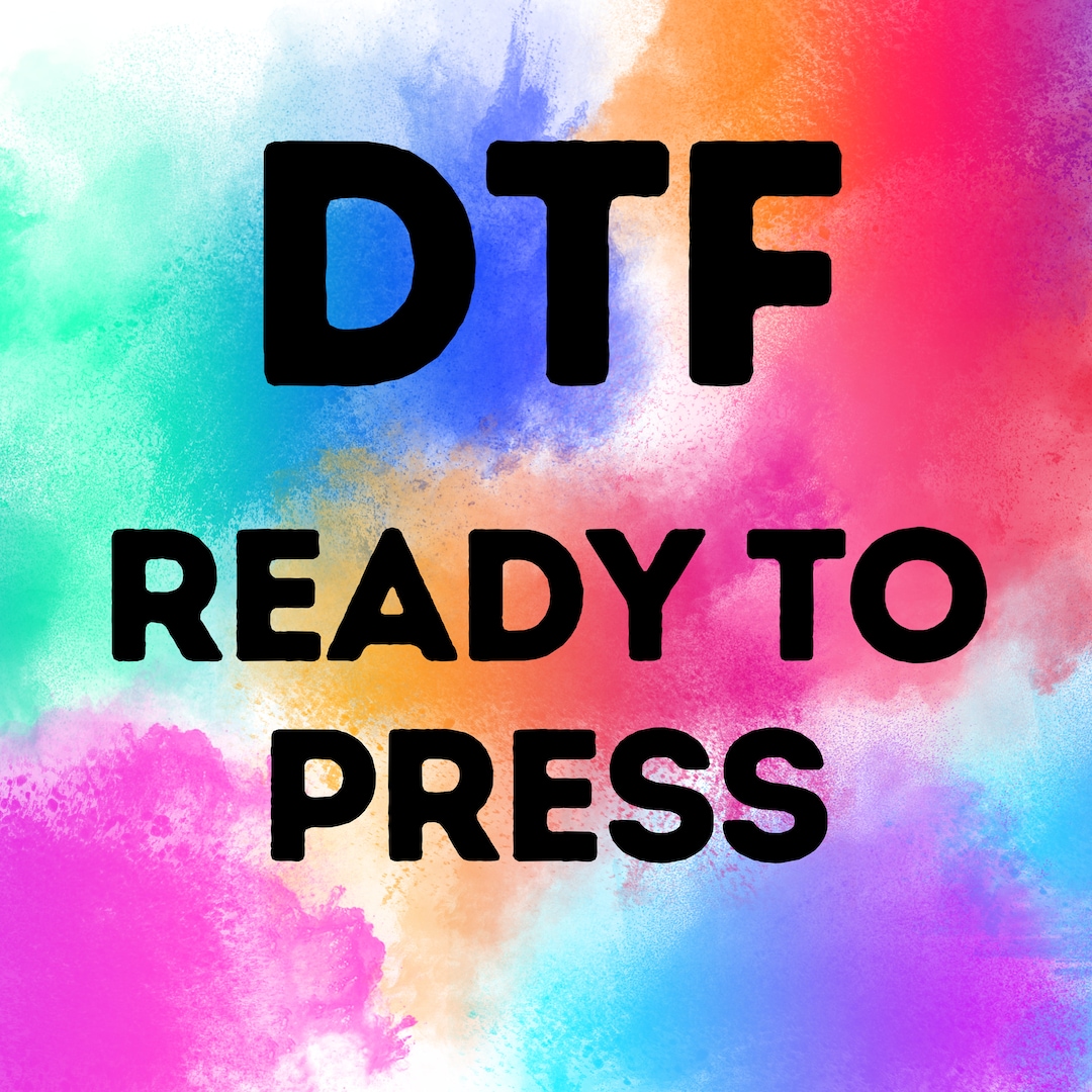 Custom DTF Transfer: Ready to Press, Full Color Print - Etsy