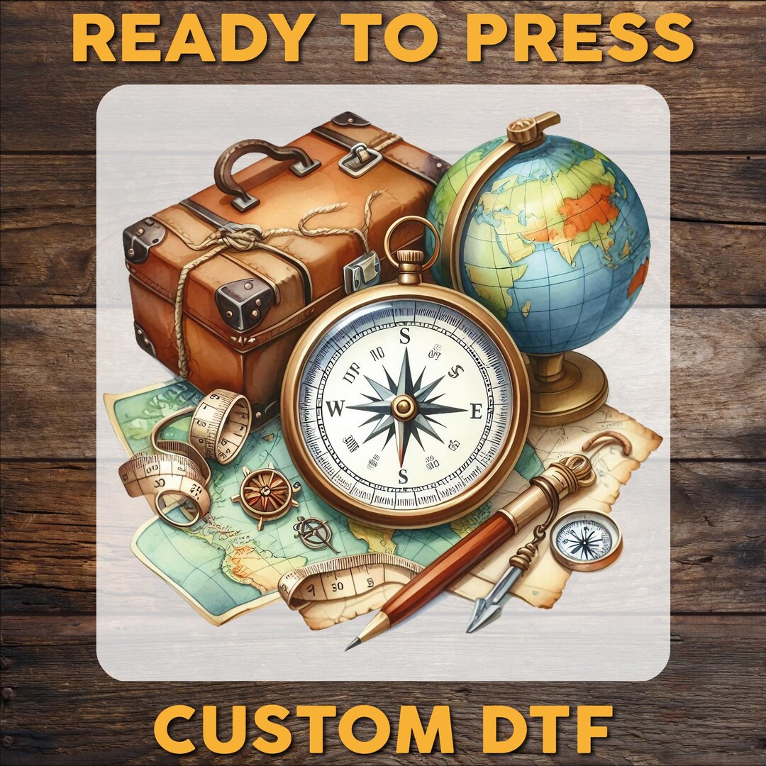 Travel Around the World DTF Transfer: Vacation Vibes Ready to Press DTF ...