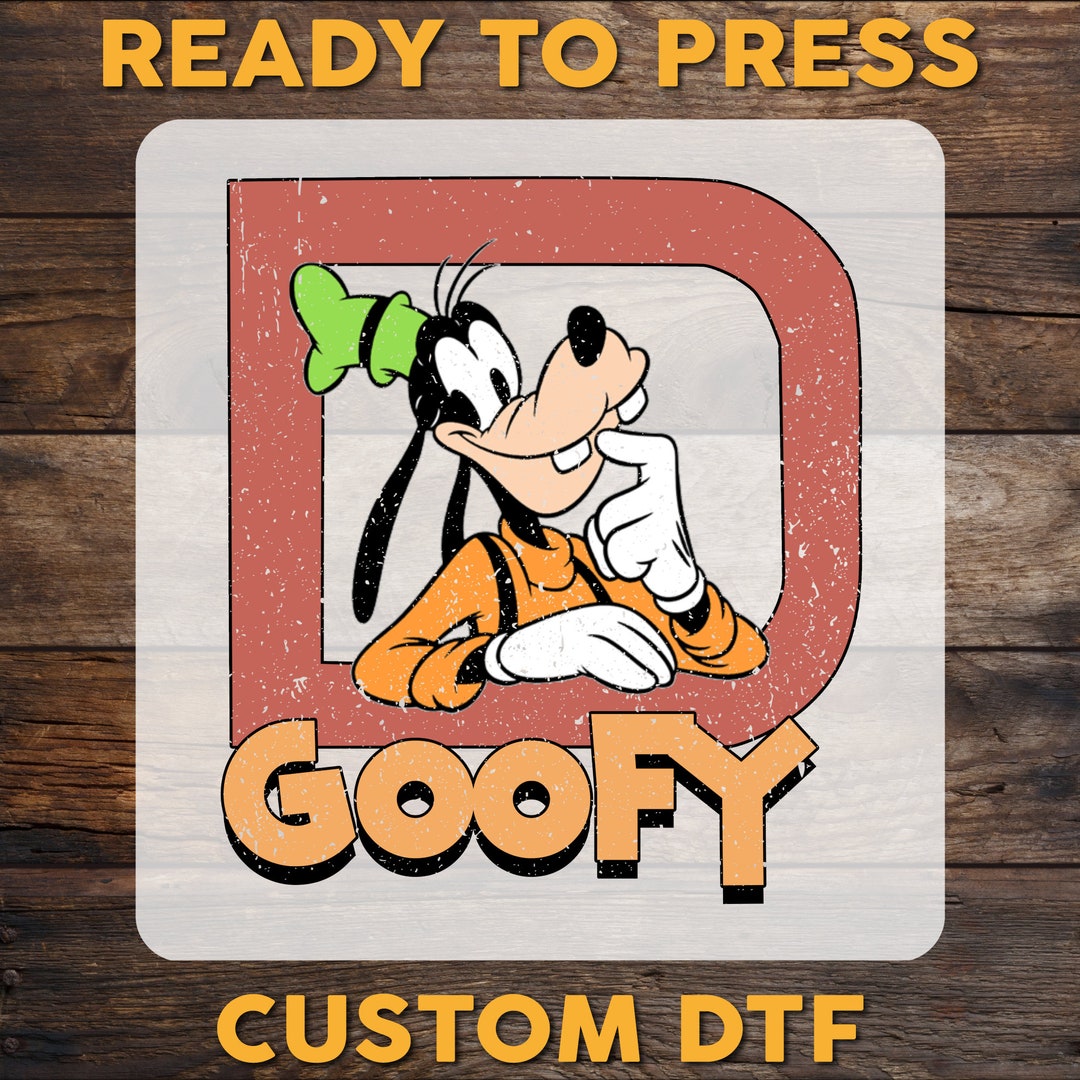 Retro Disney Goofy DTF Transfer, Disneyworld Ready to Press - Etsy