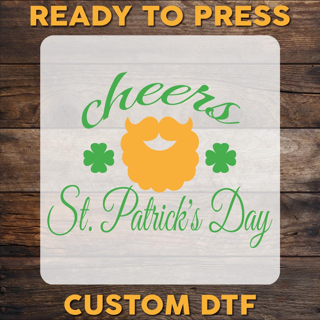 Cheers St Patrick's Day DTF Transfer, St Patrick's Day Coquette Ready ...