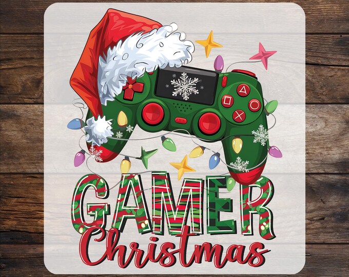 Gamer Christmas Game Controller Design for Heat Transfer | Ready to ...