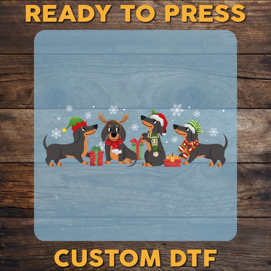 Dog Christmas DTF Transfer, Merry Woofmas Ready to Press, DTF Print - Etsy