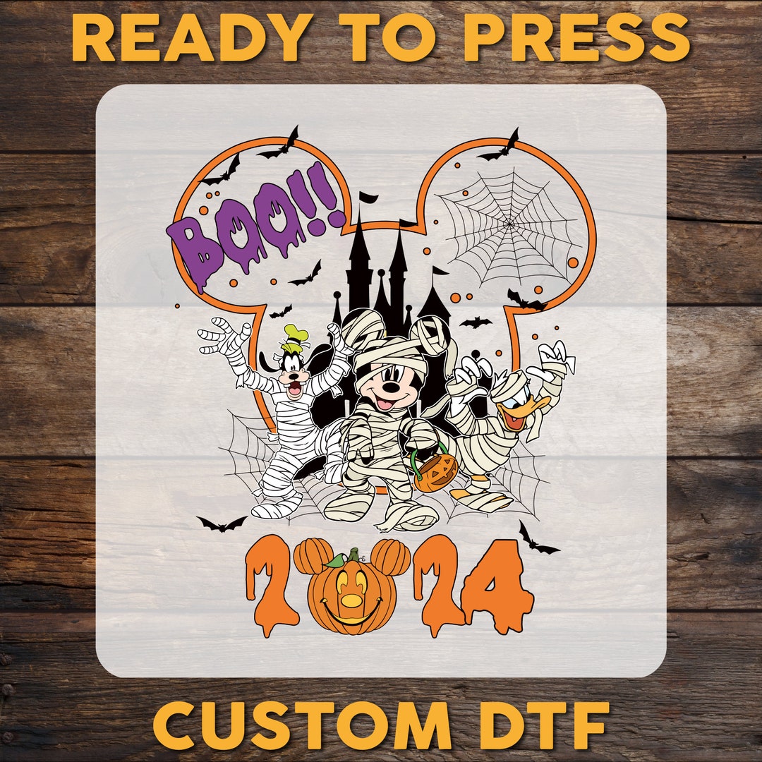 Disney Halloween DTF Transfer, Halloween Mouse and Friends Ready to ...