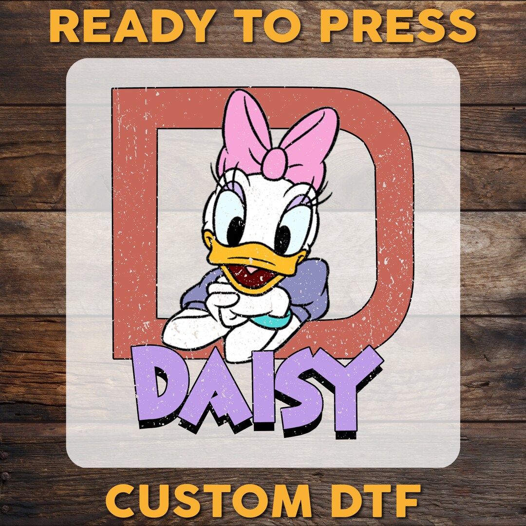 Retro Daisy Duck DTF Transfer: Disneyworld Ready to Press Print - Etsy