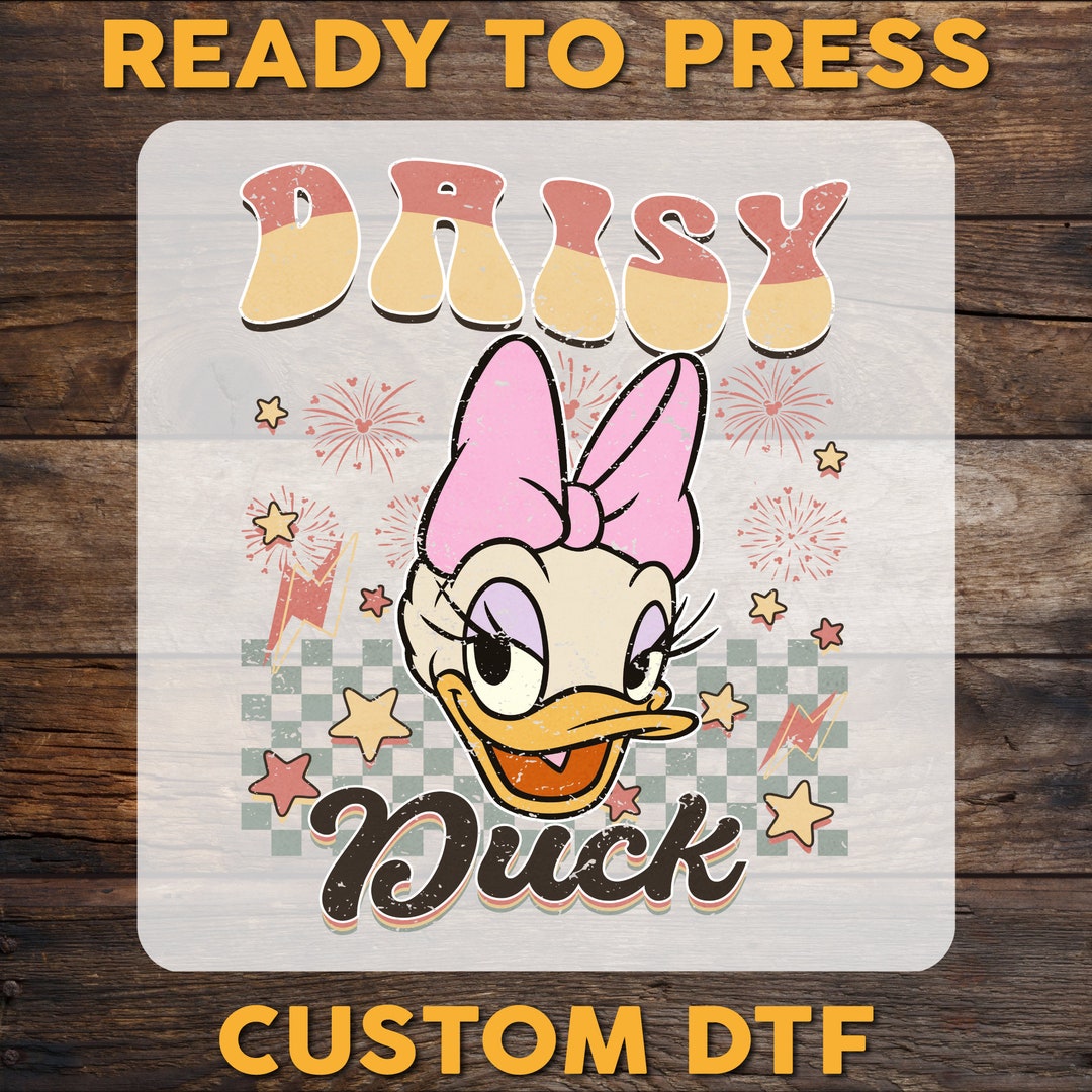 Retro Daisy Duck DTF Transfer: Ready to Press - Etsy