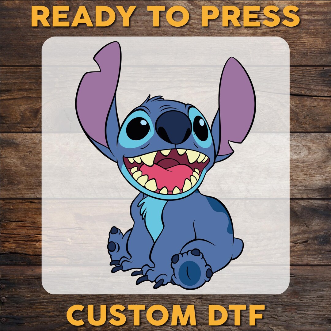 Disney Stitch DTF Transfer, Cute Stitch Ready to Press, Mickey and ...