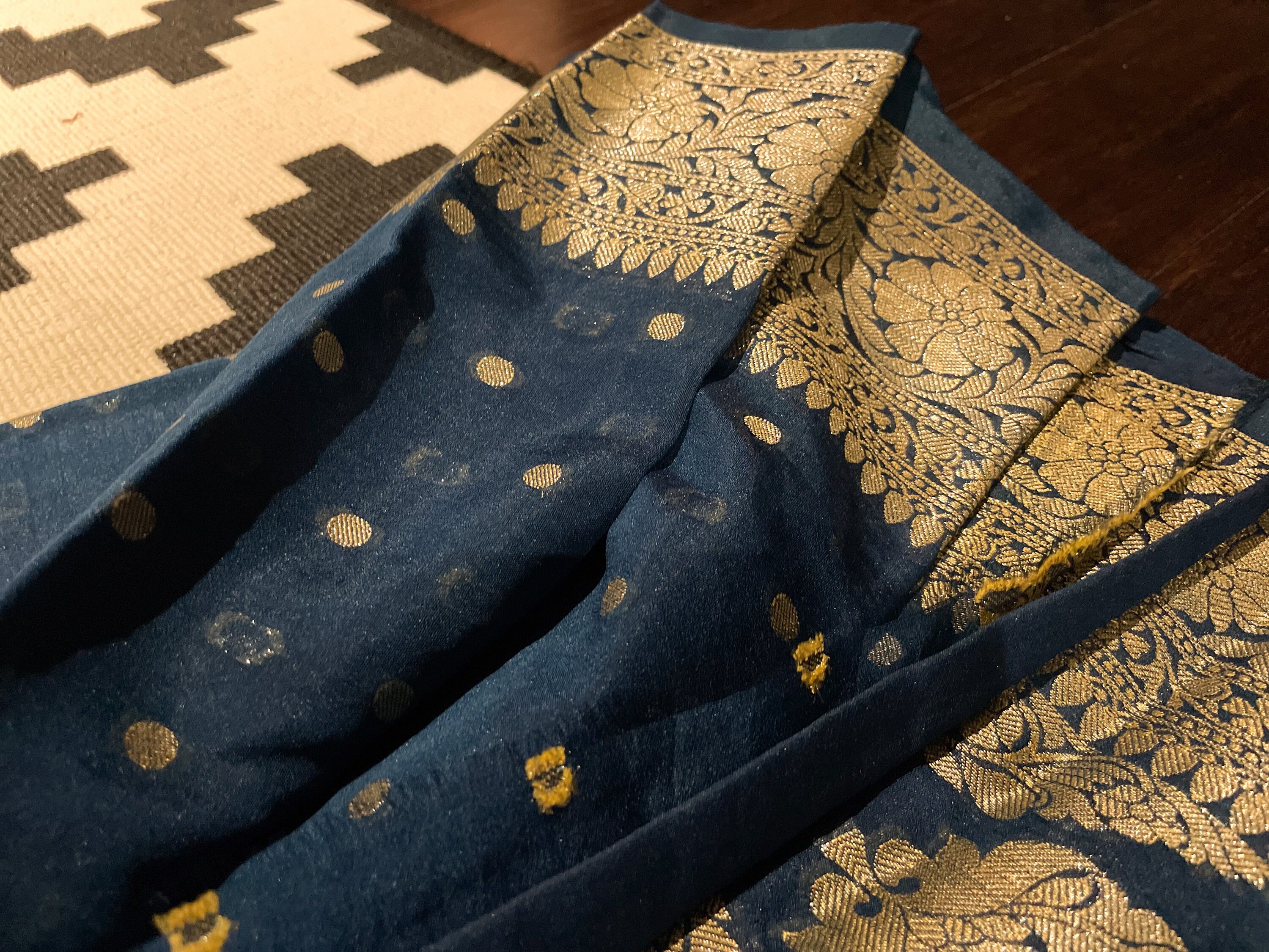 Dark Blue Saree, Sarees, Indian Clothing, Kanchipuram Saree, Banarsi ...