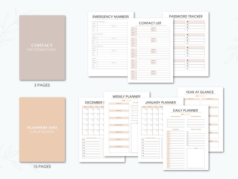Home Management Binder Printable Fillable, Cleaning Schedule, ADHD ...