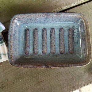 Handmade Ceramic Soap Dish: Raised Center Soap Holder - Etsy