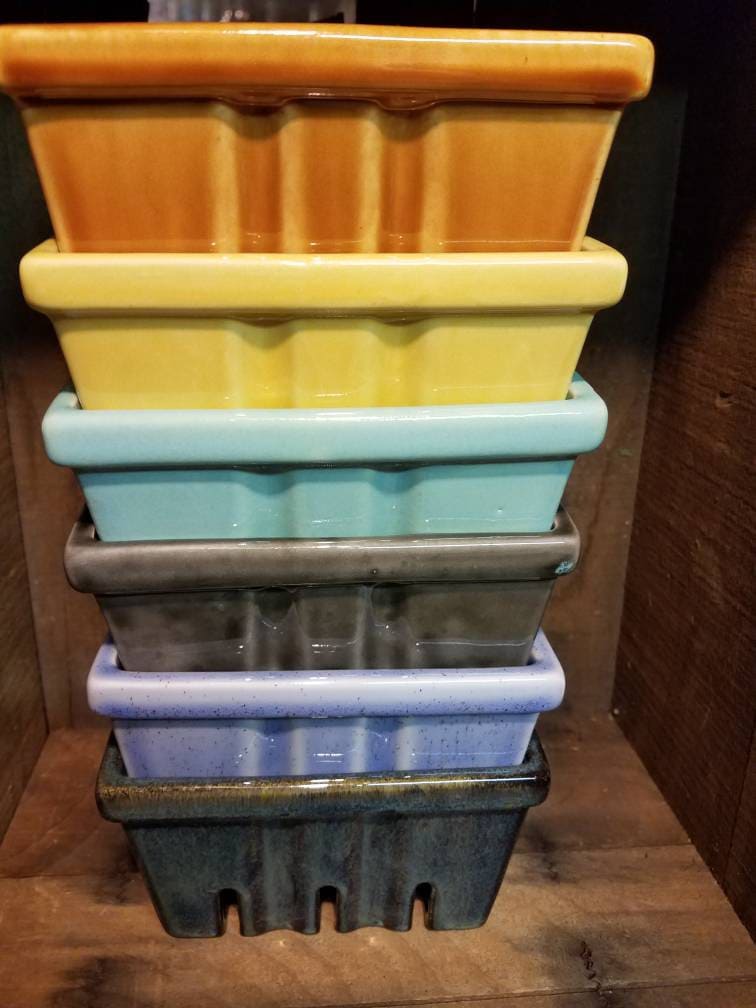 Reusable Ceramic Berry Stacking Storage Basket Beth's Blue | Etsy