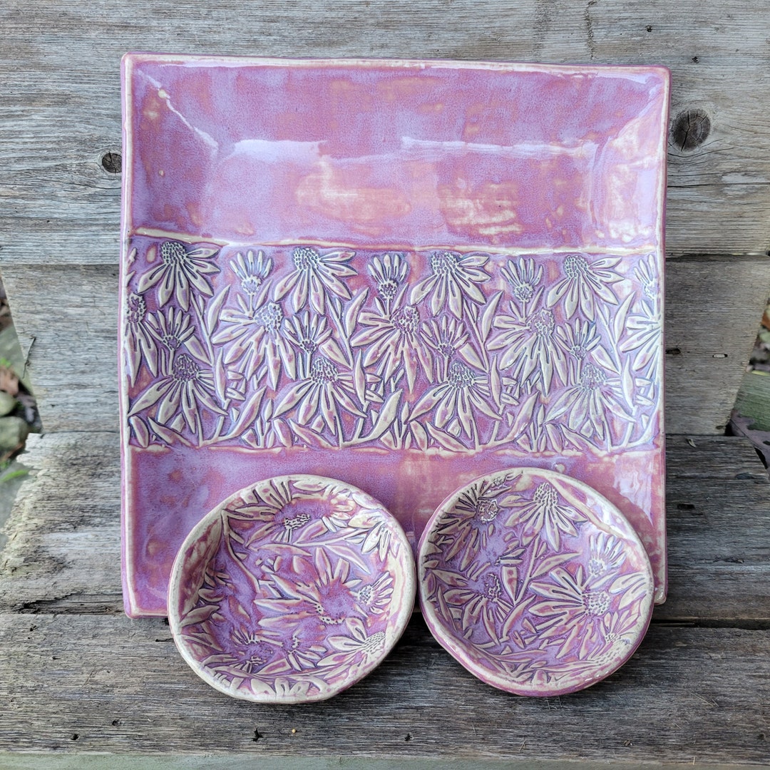 Appetizer Serving Set, Platter Serving Set, Pottery for Entertaining ...