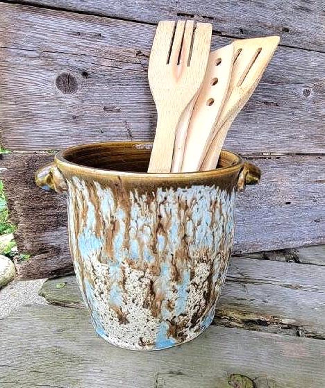 Kitchen Utensil Holder, Pottery Wine Decanter, Wine Chiller Ready to ...