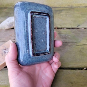 Handmade Ceramic Soap Dish: Raised Center Soap Holder - Etsy