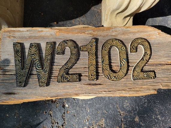 Ceramic Address Numbers Handmade Pottery House Numbers One - Etsy