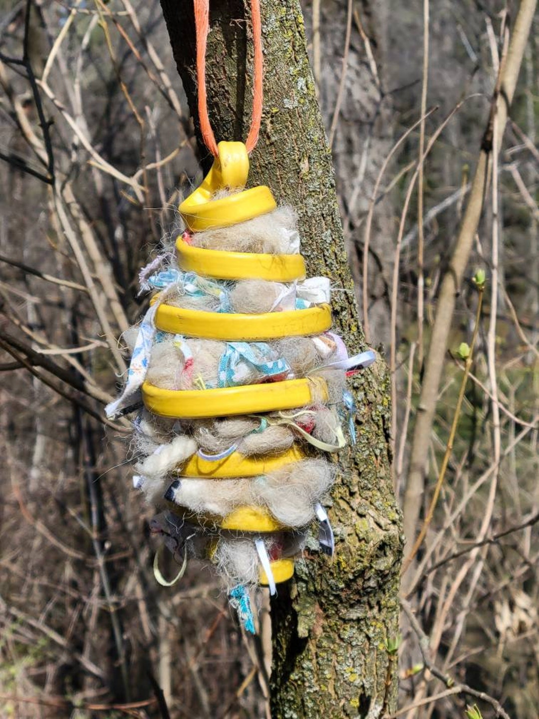 Upcycled Bird Nesting Material Holder: Alpaca Fiber Refill - Etsy