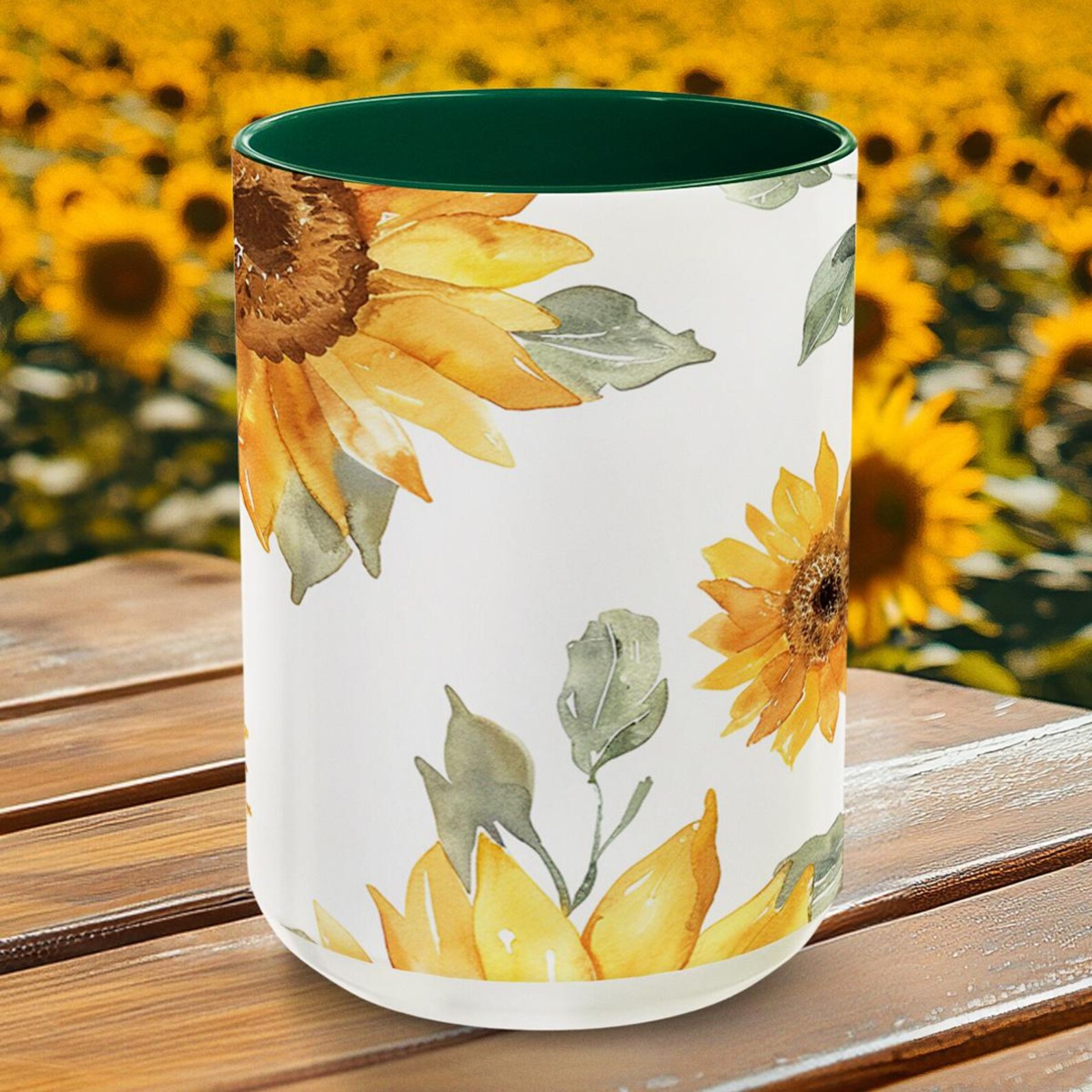Sunflower Mug, Sunflower Lover Gift, Sunflower Coffee Mug, Sunflower ...