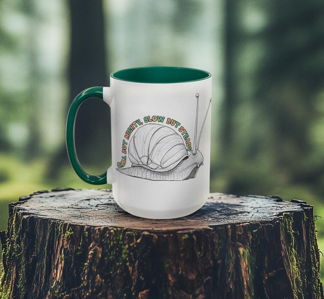 Small but Mighty Snail Mug Cute Homemaker Cottagecore Mug, Snail Lover ...