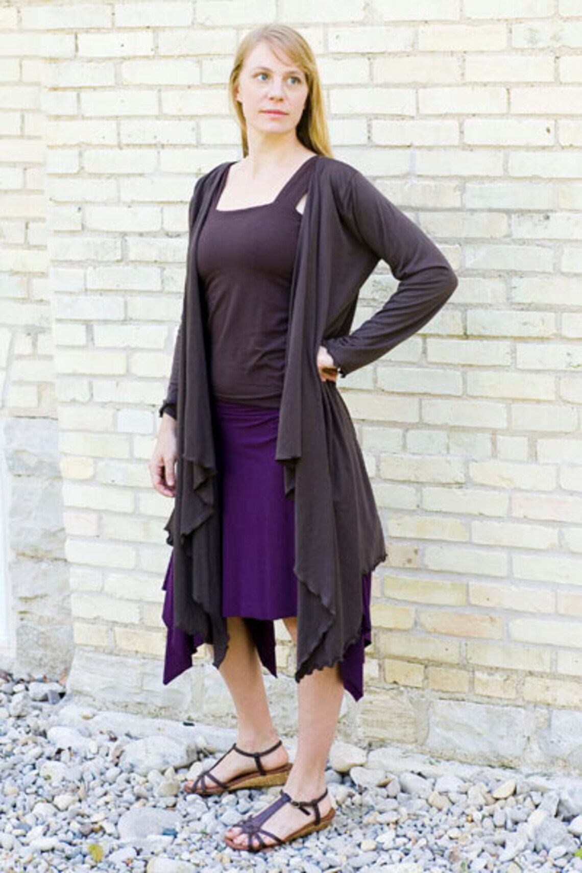Lightweight Duster Robe // Long Sleeve Organic Cardigan Outer - Etsy