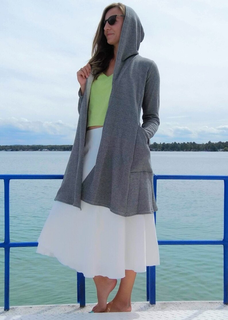 Organic Pocket Duster With Hood // Handmade in the USA // | Etsy