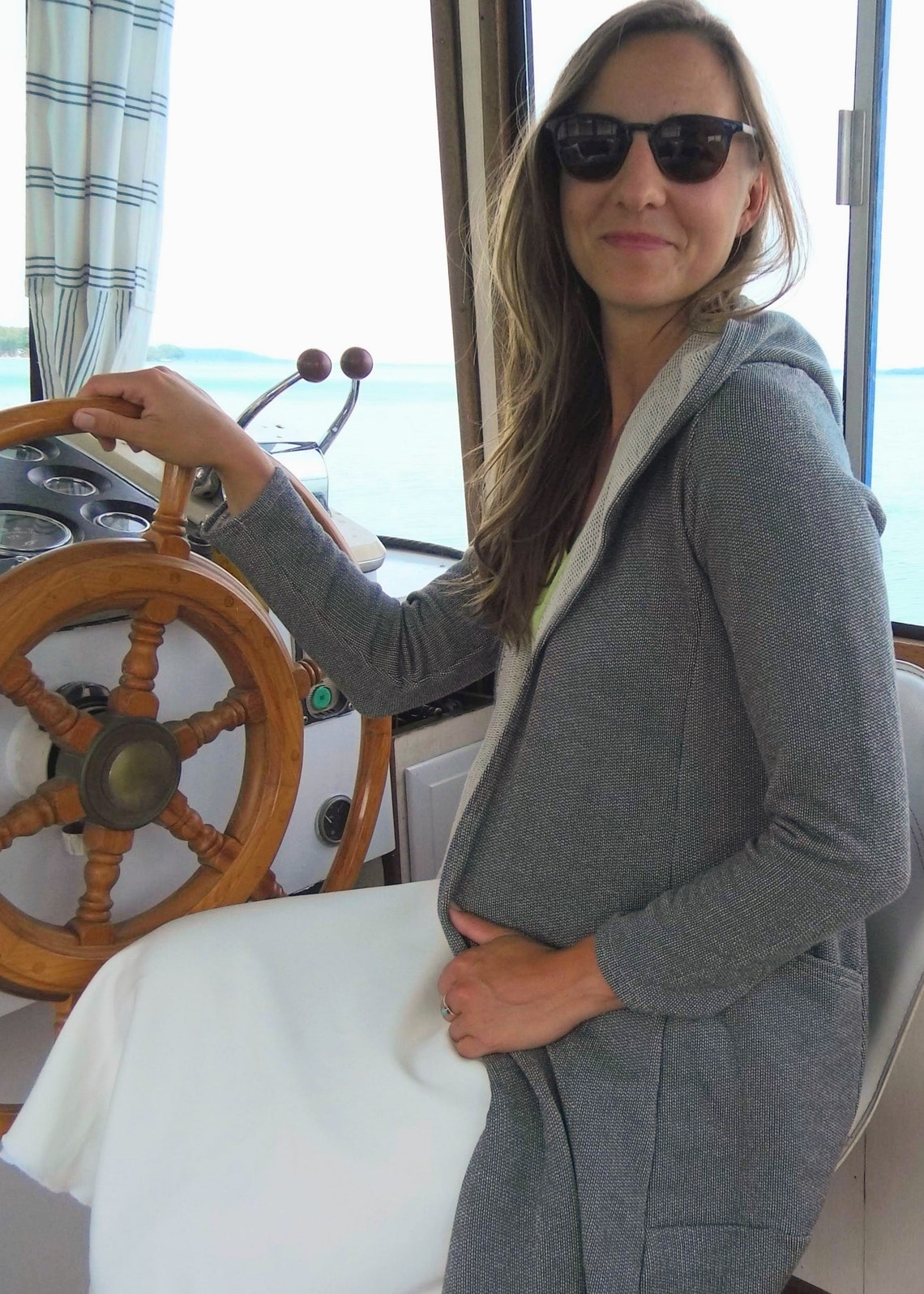 Organic Pocket Duster With Hood // Handmade in the USA // | Etsy