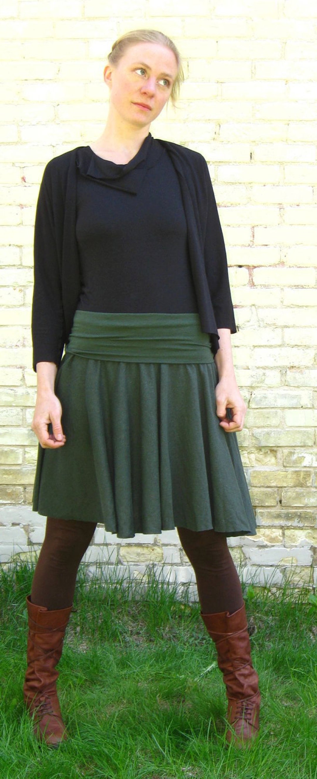 Short Circle Miniskirt // Simple and Sweet // Hemp & Organic Cotton ...