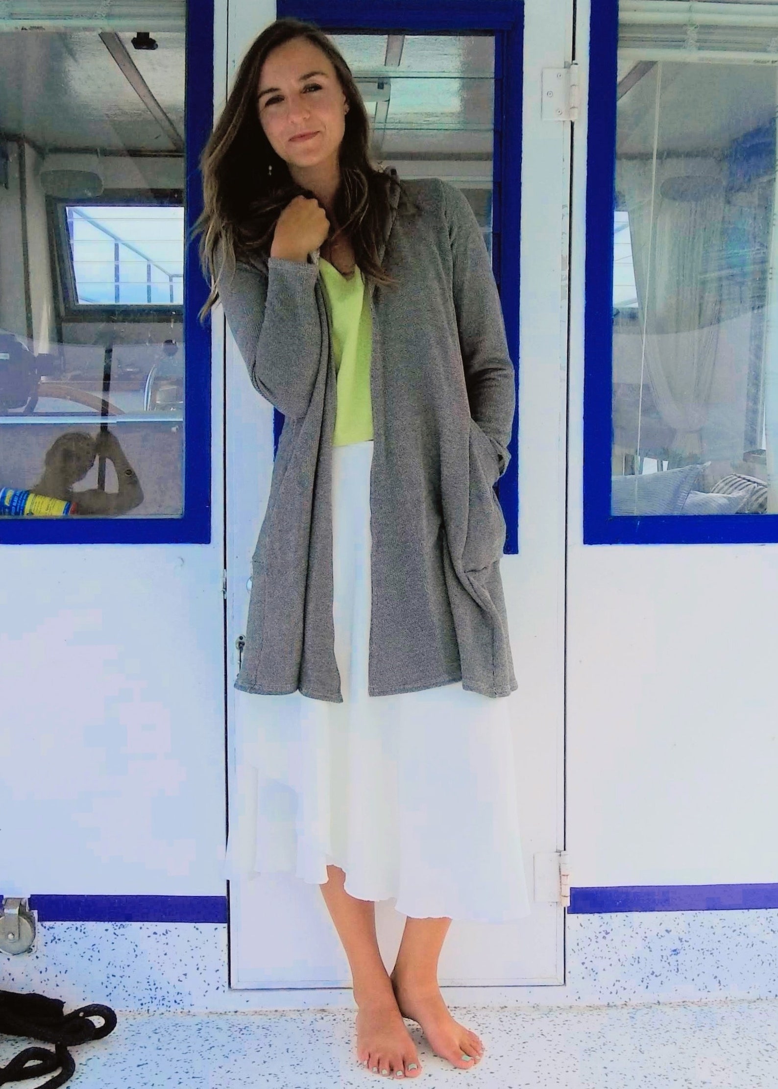 Organic Pocket Duster With Hood // Handmade in the USA // | Etsy