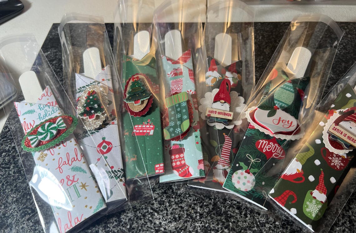 Christmas Nail Files Gift Wrapped Women Stocking Stuffer - Etsy