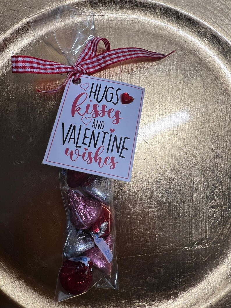Valentine Chocolate Candy Kiss Gift Pack Sold per Pack - Etsy