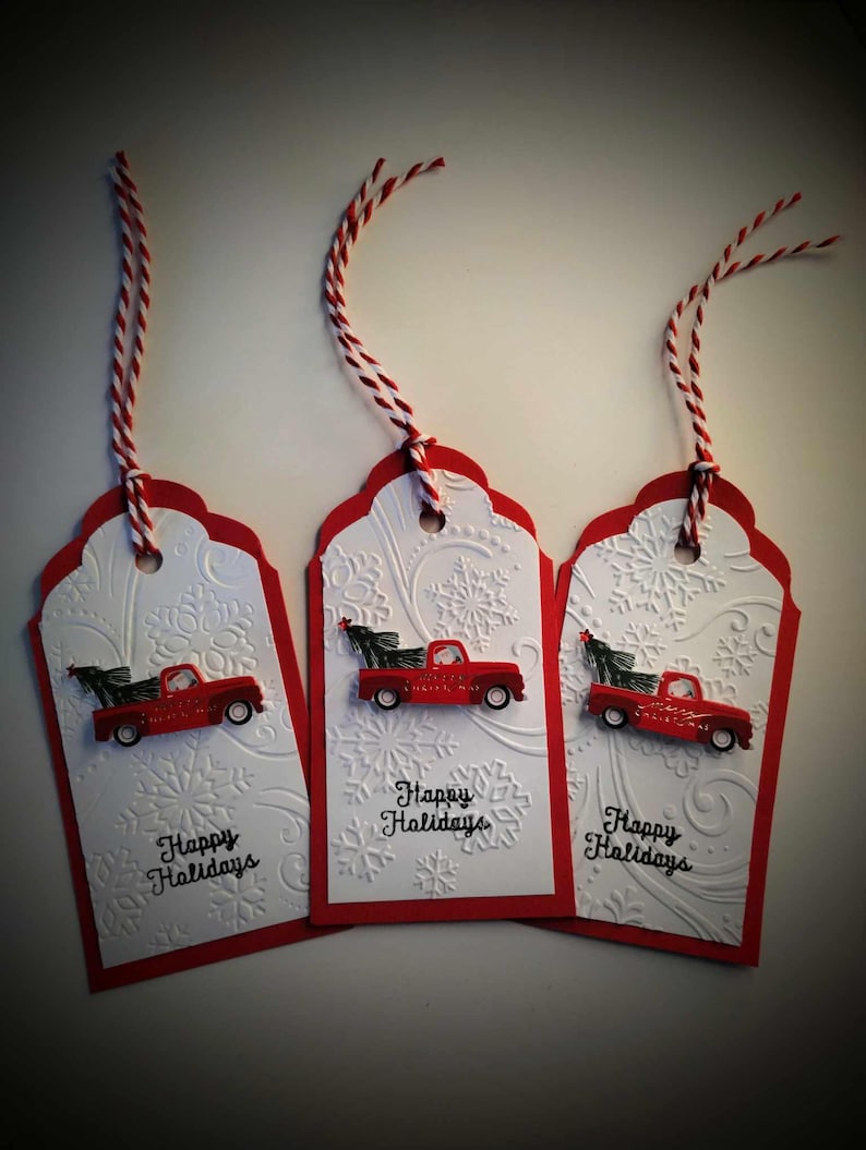 Snowman Christmas Gift Tags Handmade - Etsy