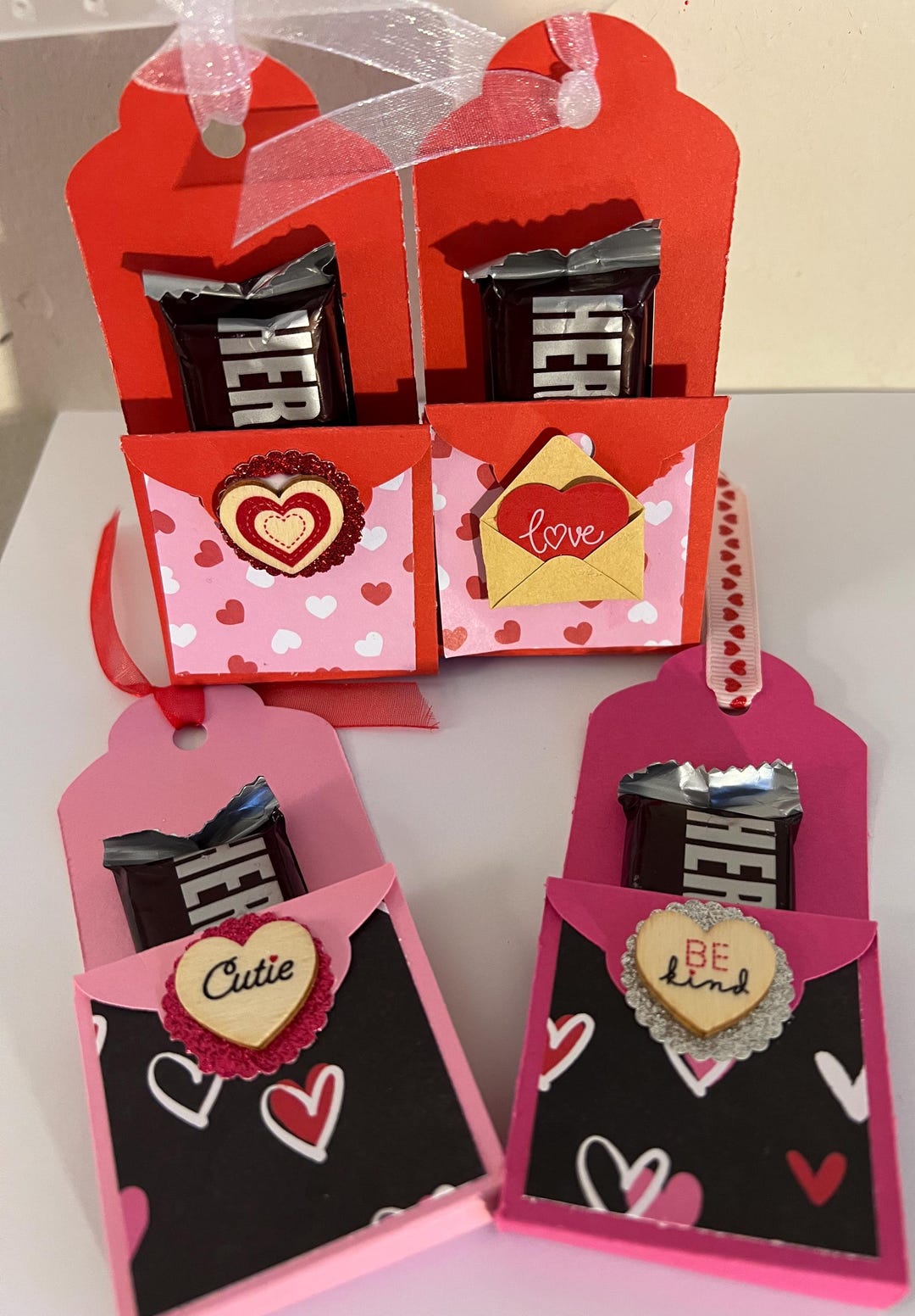 Chocolate Snack Bar Valentine Gift Treat Box - Sets of 3 Includes Candy ...